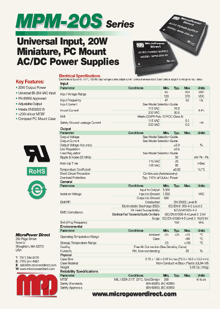 MPM-20S_5065458.PDF Datasheet Download --- IC-ON-LINE