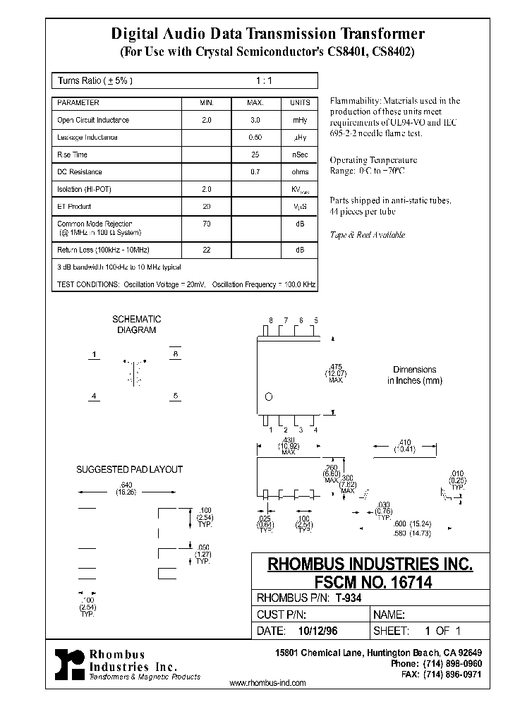 T-934_5170847.PDF Datasheet Download --- IC-ON-LINE