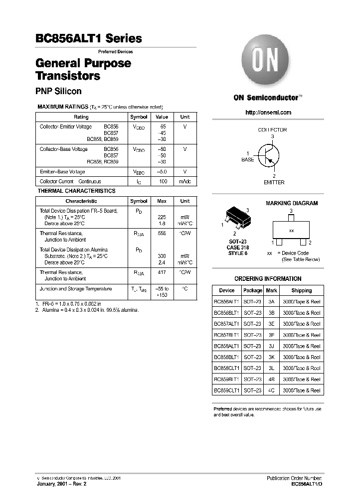 BC856_5180918.PDF Datasheet Download --- IC-ON-LINE