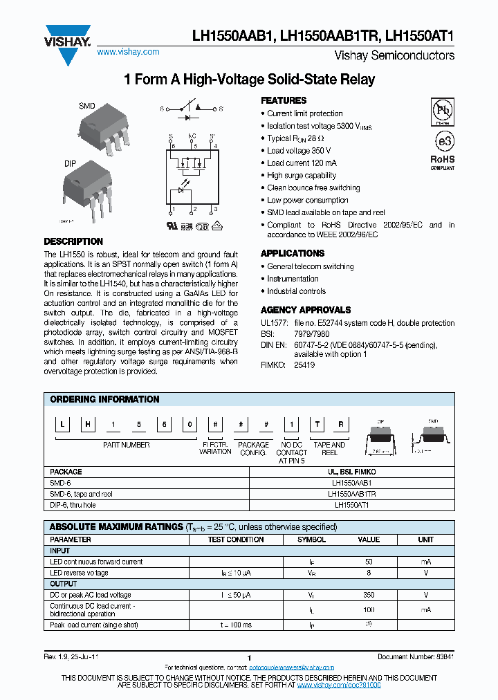 LH1550AAB1_5199205.PDF Datasheet Download --- IC-ON-LINE