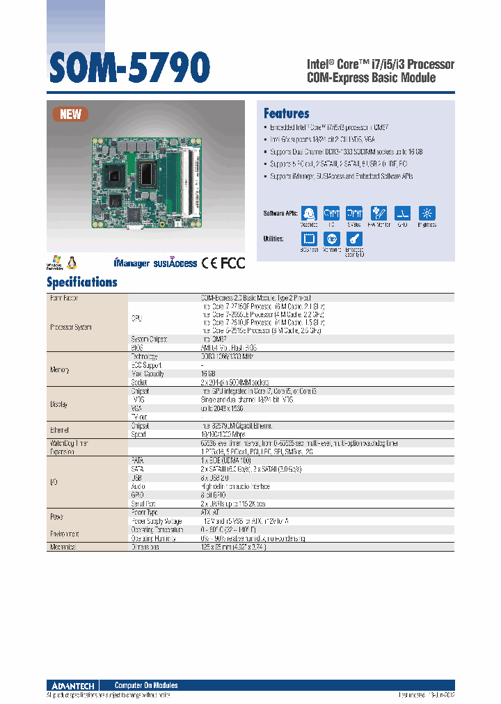 SOM-5790FG-U5A1E_5349244.PDF Datasheet Download --- IC-ON-LINE