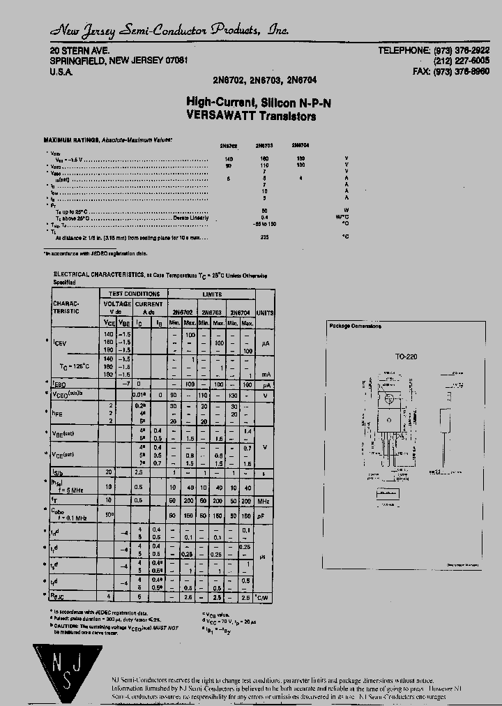 2N6702_5371036.PDF Datasheet Download --- IC-ON-LINE