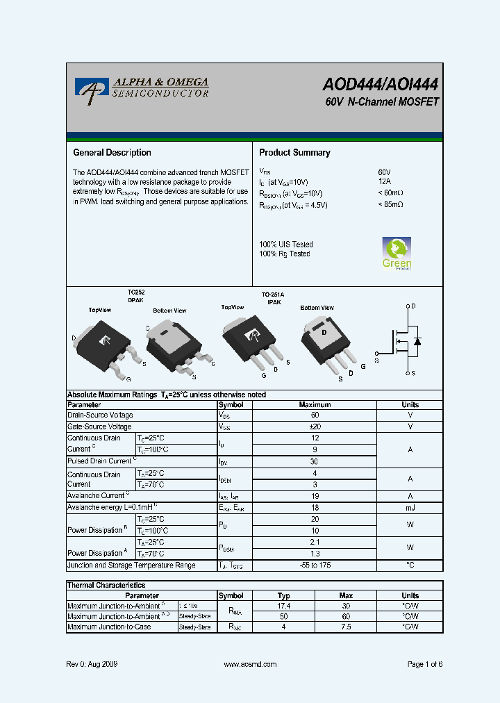 Ao3400 Datasheet AO3400 SI3400 丝印A09T AO9T 贴片SOT 23