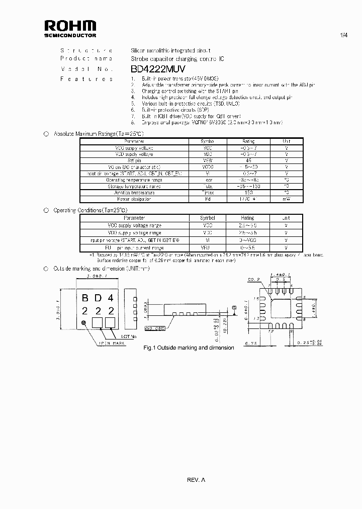 BD4222MUV_5410999.PDF Datasheet Download --- IC-ON-LINE