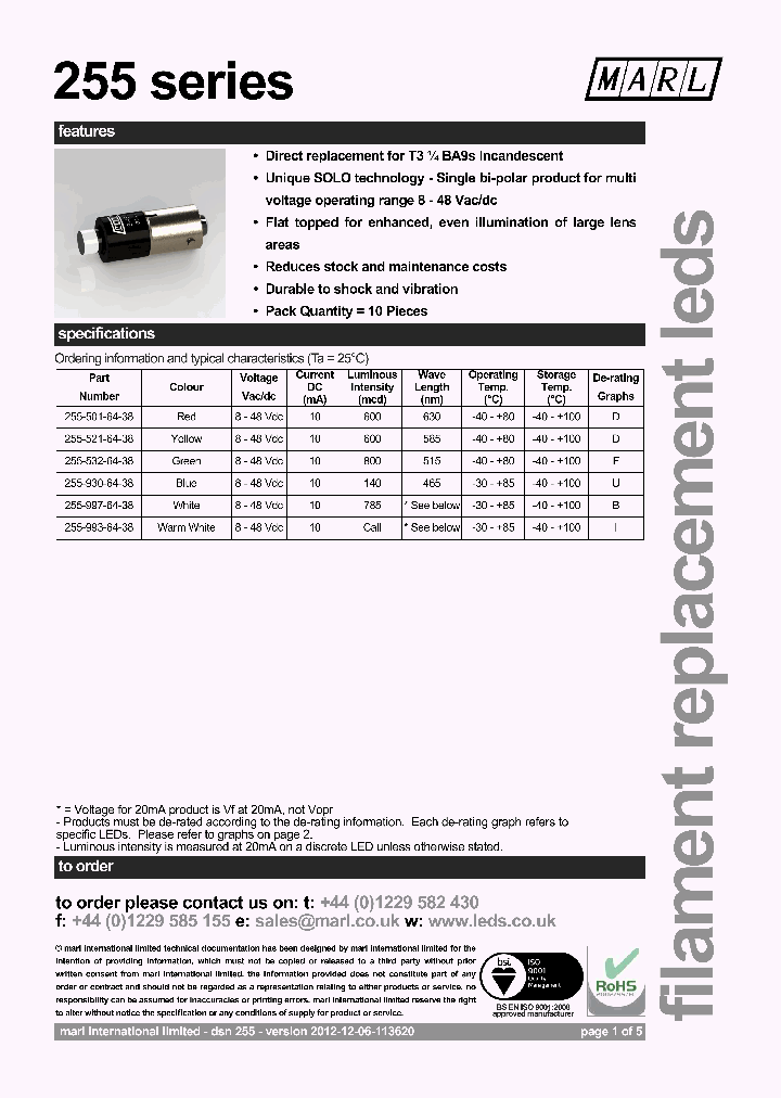 255-501-64-38_5561582.PDF Datasheet Download --- IC-ON-LINE