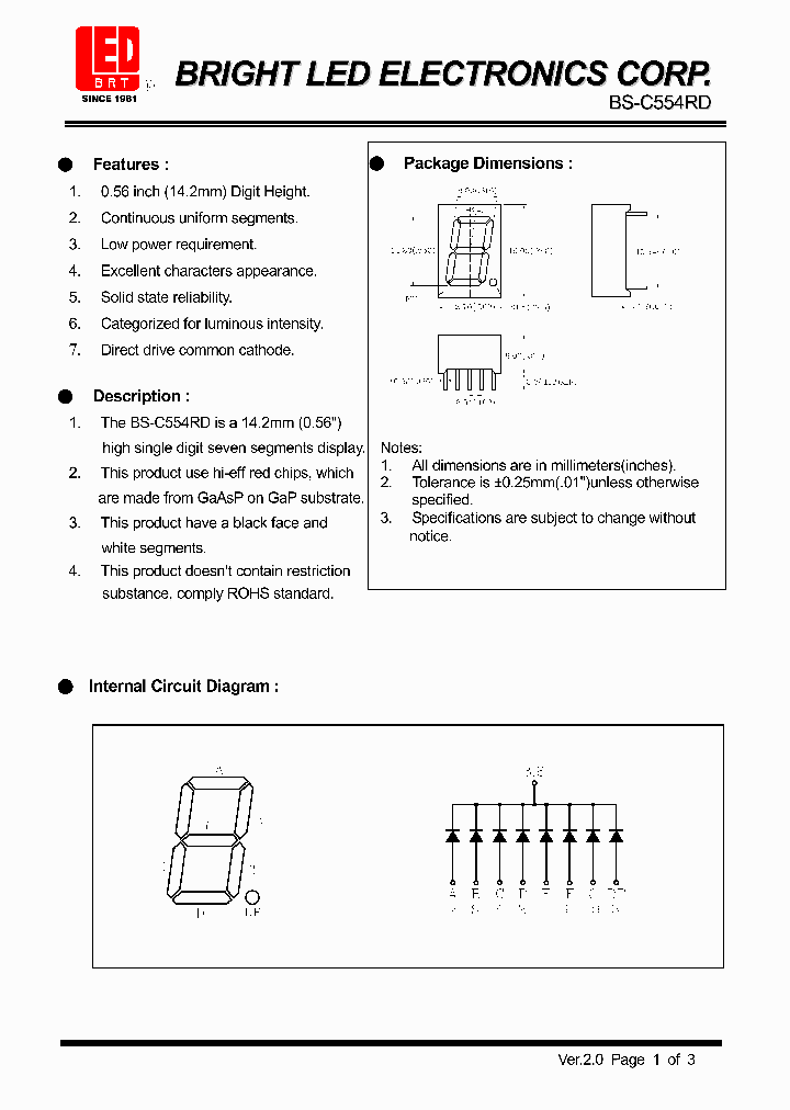 BS-C554RD_5561613.PDF Datasheet Download --- IC-ON-LINE