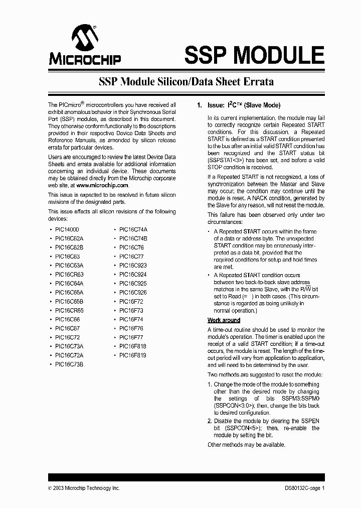 PIC16F818_5639904.PDF Datasheet Download --- IC-ON-LINE