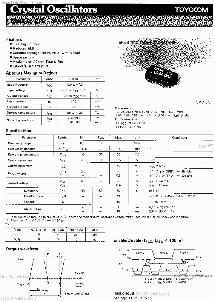 TCO-787AHB_5642443.PDF Datasheet Download --- IC-ON-LINE