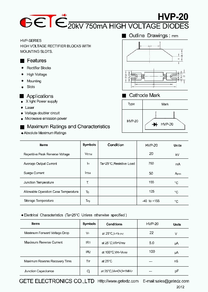 HVP-20_5697864.PDF Datasheet Download --- IC-ON-LINE