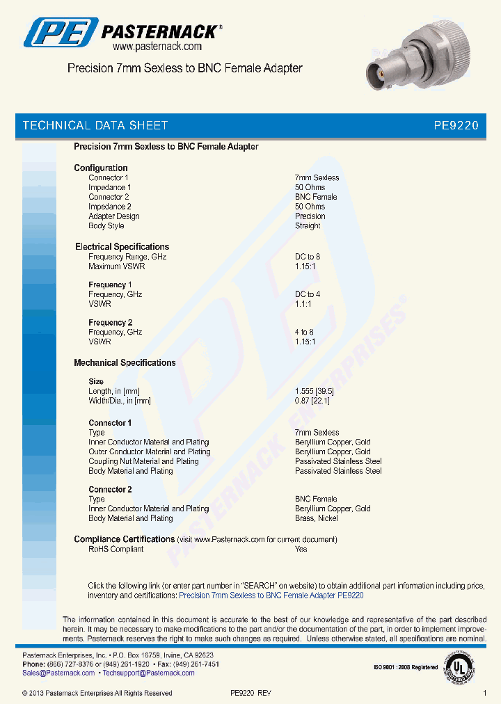 PE9220_5699534.PDF Datasheet Download --- IC-ON-LINE