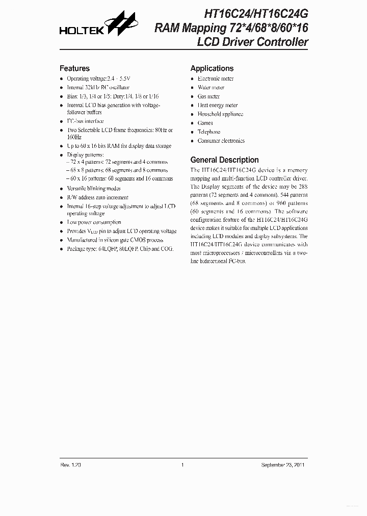 HT16C24_5725063.PDF Datasheet Download --- IC-ON-LINE