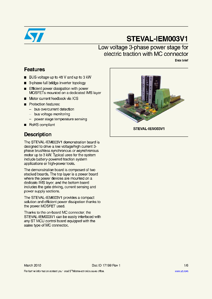 STEVAL-IEM003V1_5738004.PDF Datasheet Download --- IC-ON-LINE