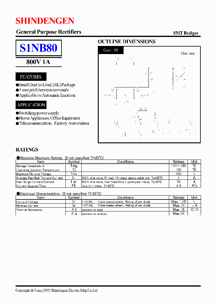 S1NB80S_5754232.PDF Datasheet Download --- IC-ON-LINE