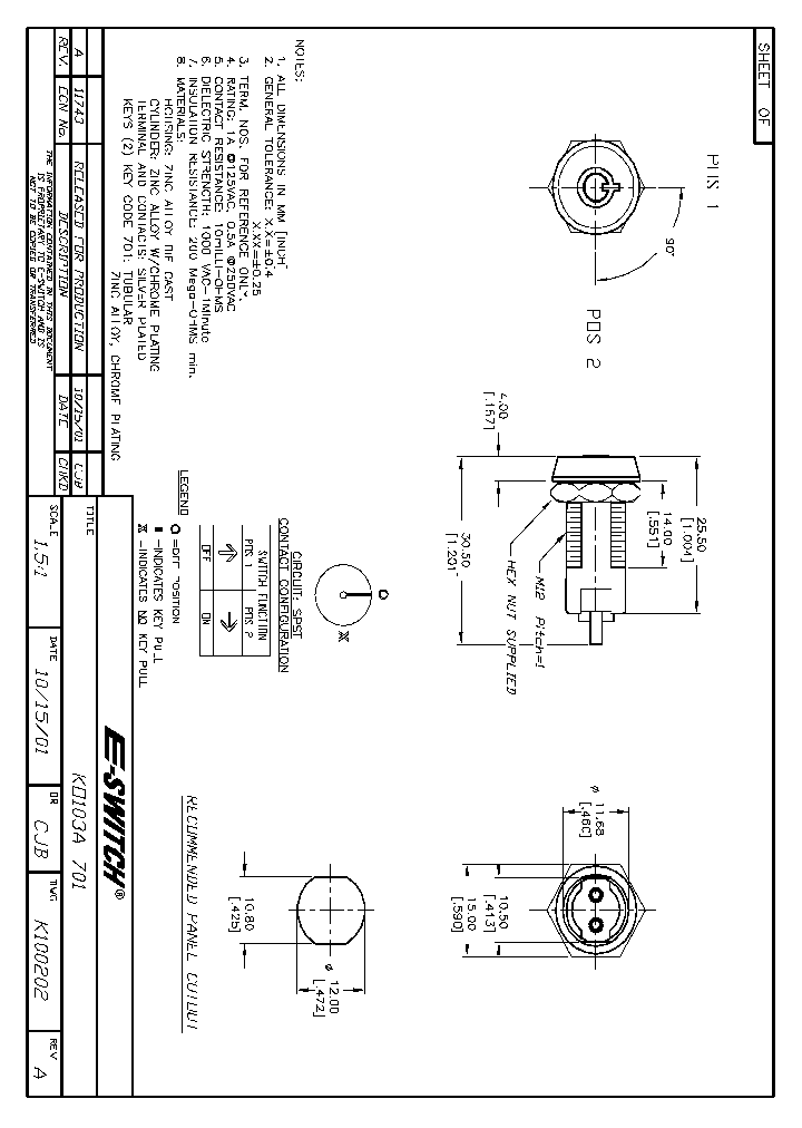 KO103A-701_5838762.PDF Datasheet Download --- IC-ON-LINE