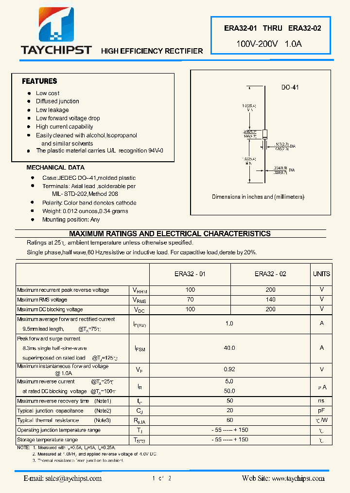 ERA32-01_5881106.PDF Datasheet Download --- IC-ON-LINE