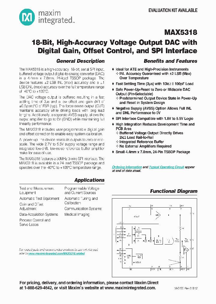 MAX5154BEEE-T_5888294.PDF Datasheet Download --- IC-ON-LINE