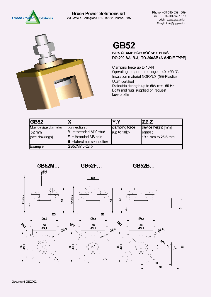 GB52_5893249.PDF Datasheet Download --- IC-ON-LINE