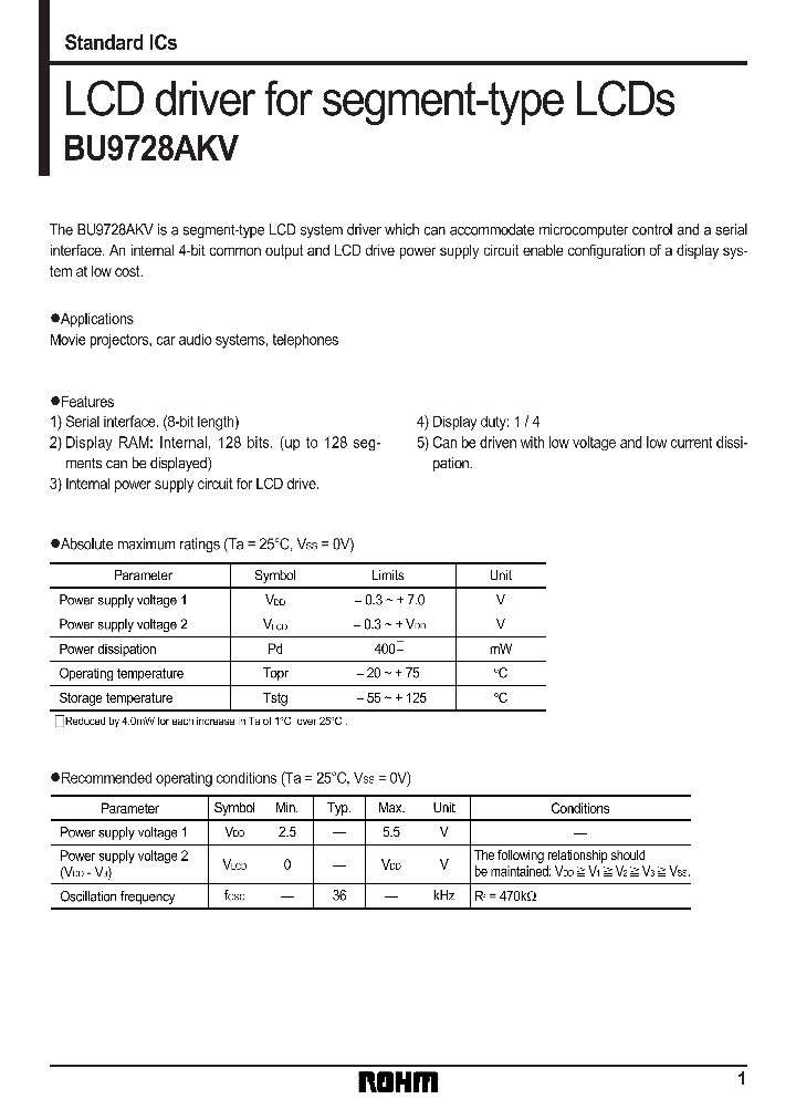 BU9728AKV_5942511.PDF Datasheet Download --- IC-ON-LINE