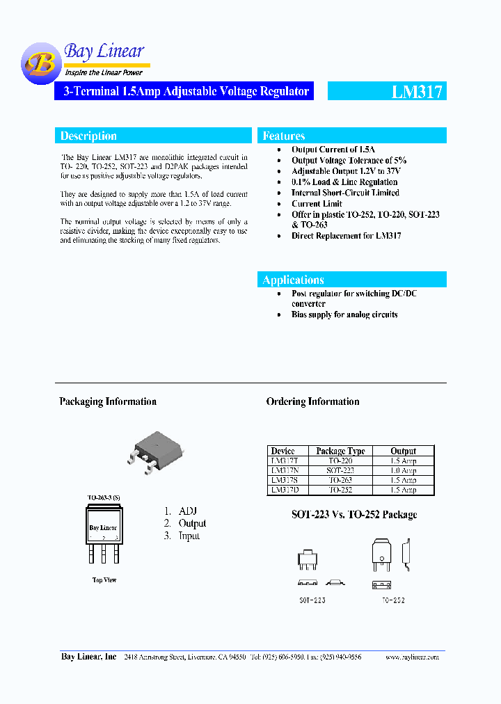 LM317_5960694.PDF Datasheet Download --- IC-ON-LINE