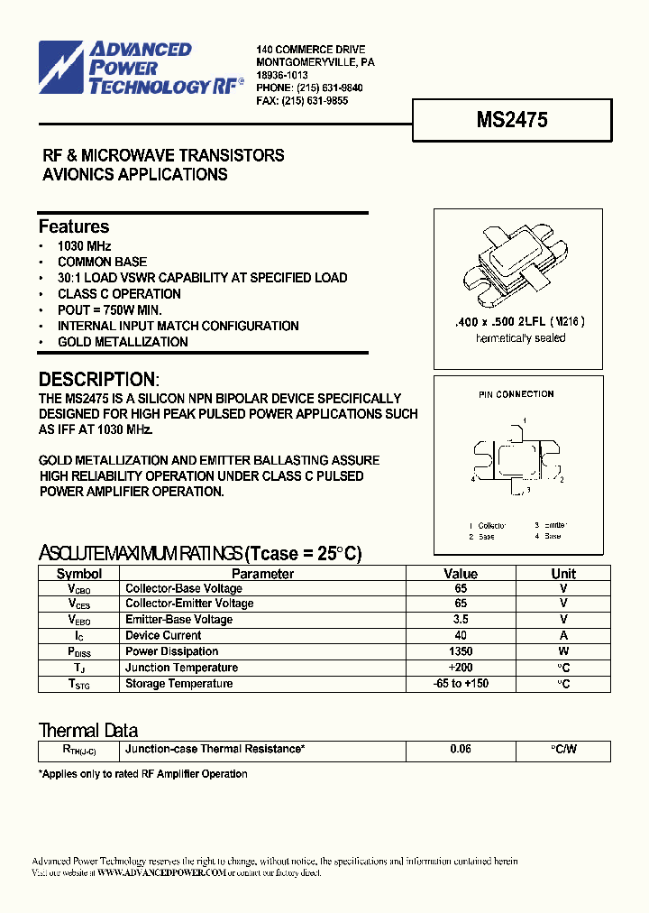 MS2475_5964251.PDF Datasheet Download --- IC-ON-LINE