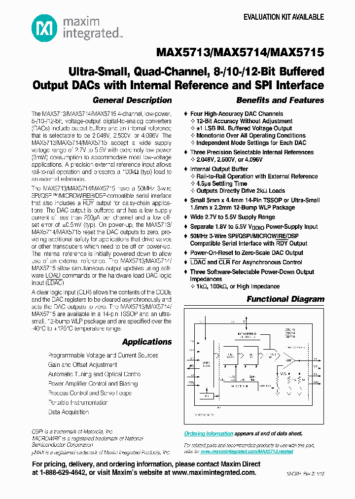 MAX530BCAGT_6047978.PDF Datasheet Download --- IC-ON-LINE