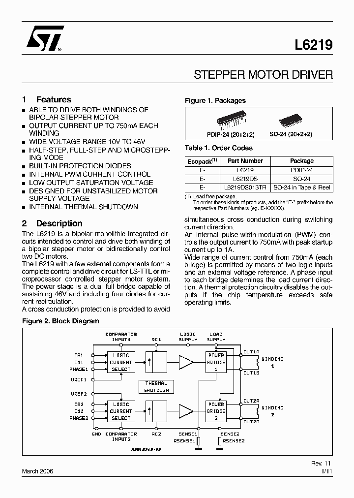 L6219_6188423.PDF Datasheet Download --- IC-ON-LINE