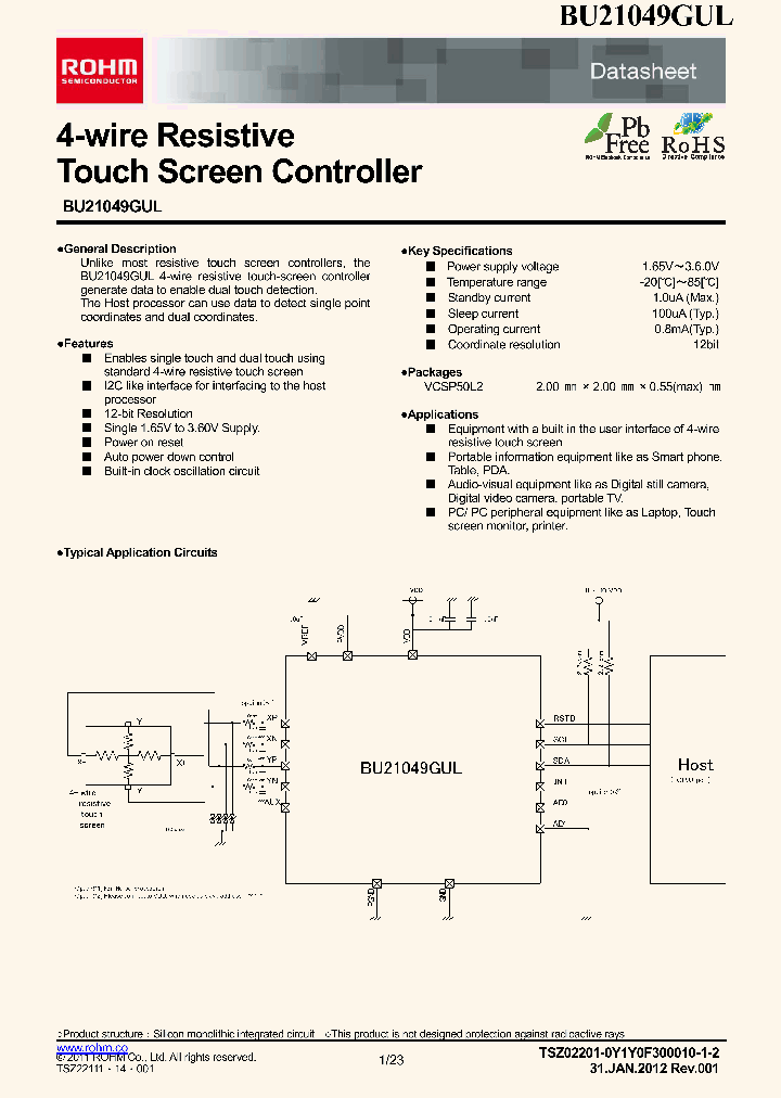 BU21049GUL-E2_6228311.PDF Datasheet Download --- IC-ON-LINE