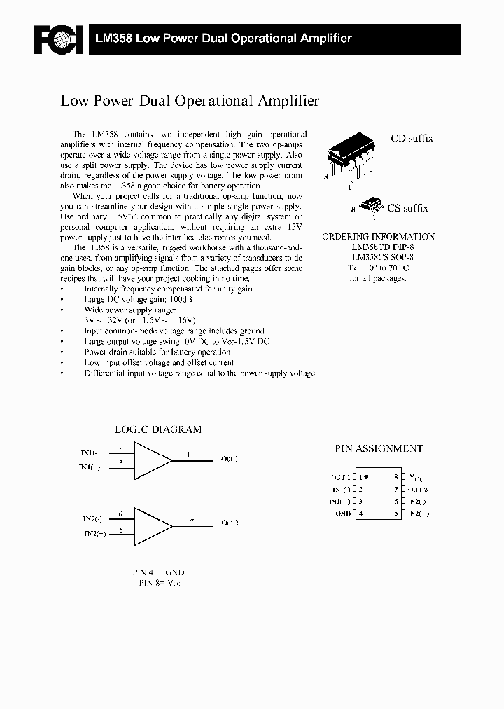 LM358_6501995.PDF Datasheet Download --- IC-ON-LINE