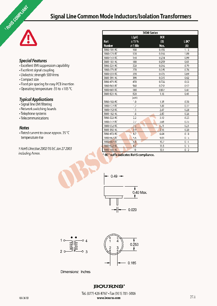 3000-472-RC_6668289.PDF Datasheet Download --- IC-ON-LINE
