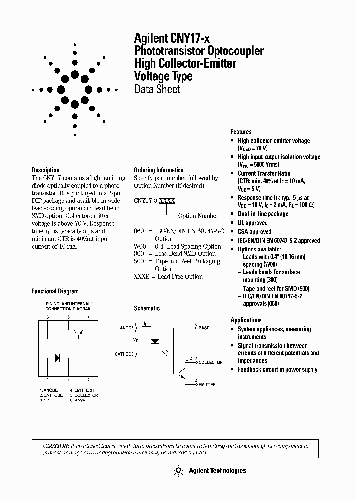 CNY17-3_6708096.PDF Datasheet Download --- IC-ON-LINE