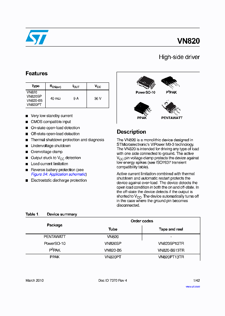 VN820-B513TR_6819942.PDF Datasheet Download --- IC-ON-LINE