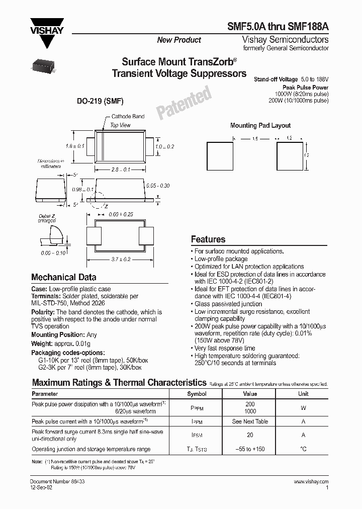 SMF58A_6822590.PDF Datasheet Download --- IC-ON-LINE