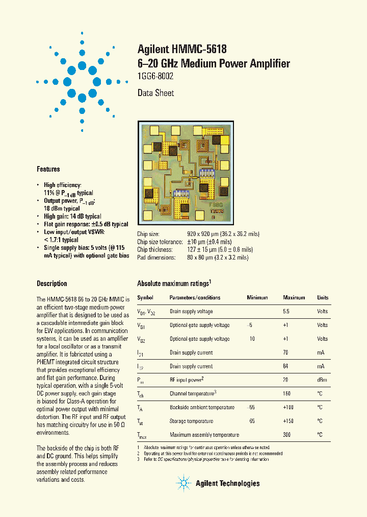 HMMC-5618_6832607.PDF Datasheet Download --- IC-ON-LINE