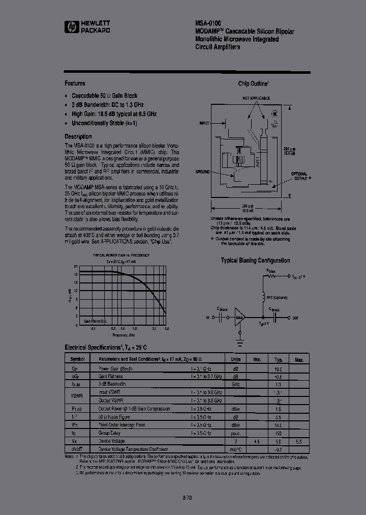 MSA-0100-GP2_6849559.PDF Datasheet Download --- IC-ON-LINE