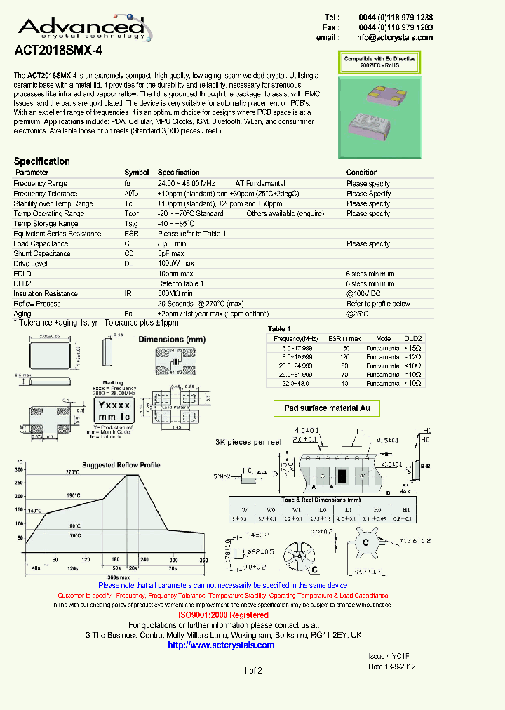 ACT2018SMX-4_6954493.PDF Datasheet Download --- IC-ON-LINE