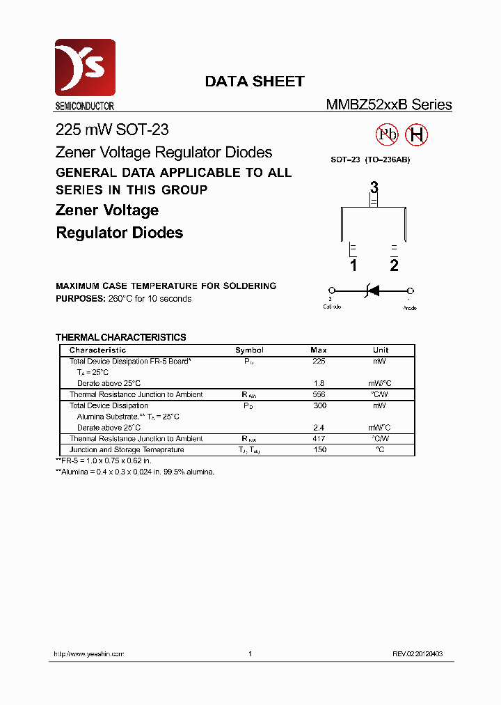 MMBZ5225B_6963801.PDF Datasheet Download --- IC-ON-LINE