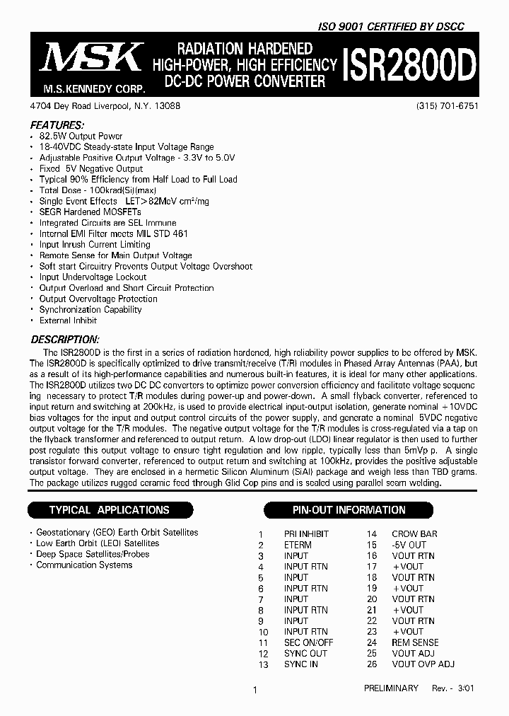 ISR2800DESRH_6968868.PDF Datasheet Download --- IC-ON-LINE