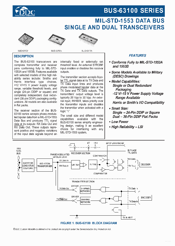 BUS-63100_6991073.PDF Datasheet Download --- IC-ON-LINE