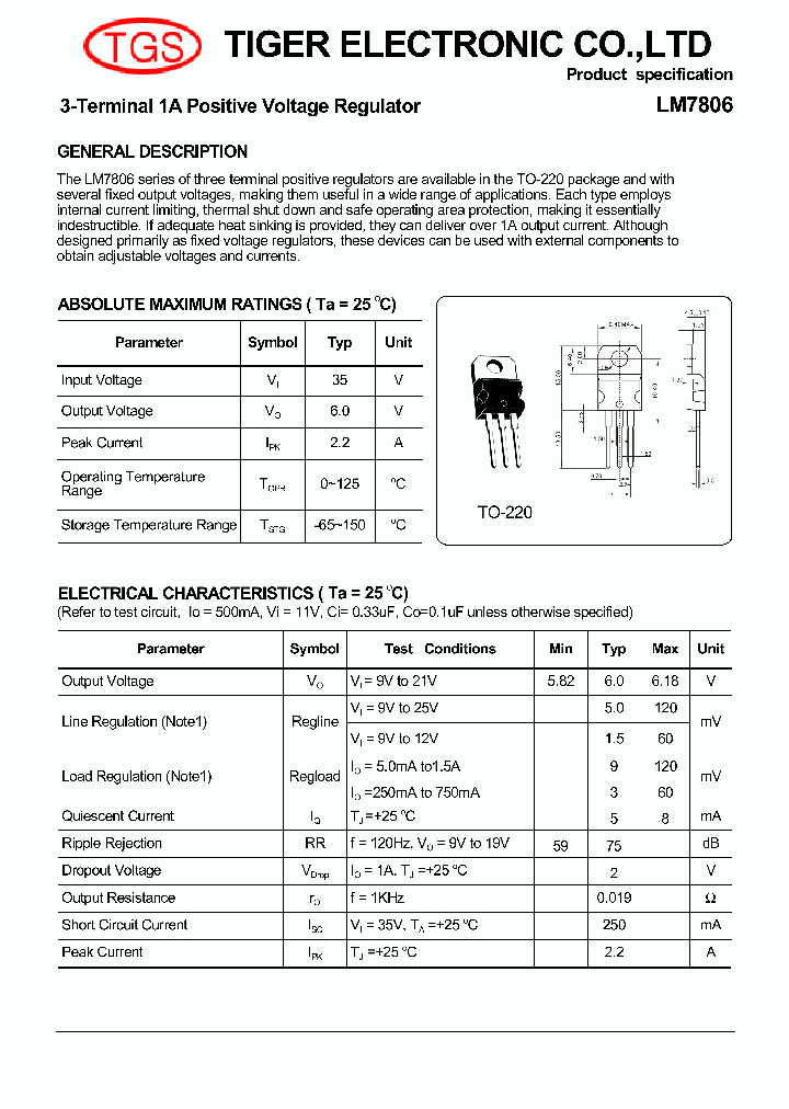 LM7806_7048470.PDF Datasheet Download --- IC-ON-LINE