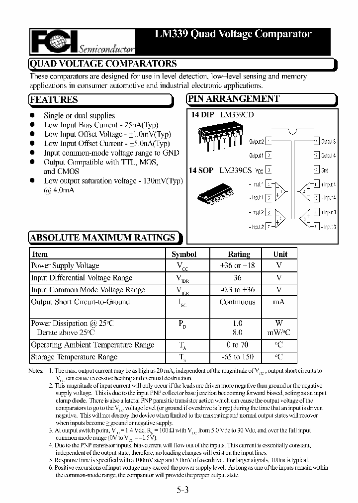 LM339_7058801.PDF Datasheet Download --- IC-ON-LINE