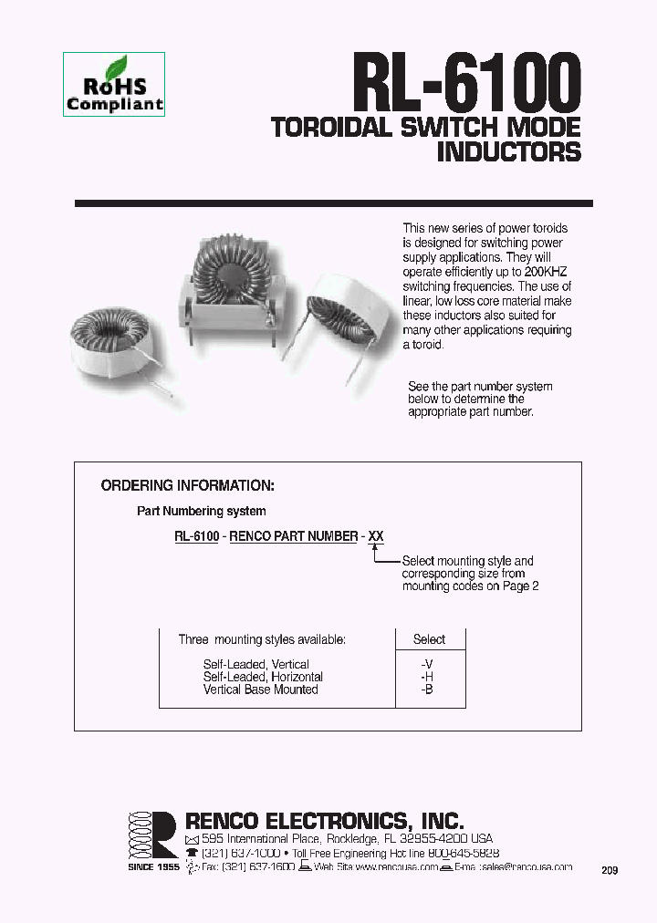 RL-6100-20-1-H1_7093347.PDF Datasheet Download --- IC-ON-LINE