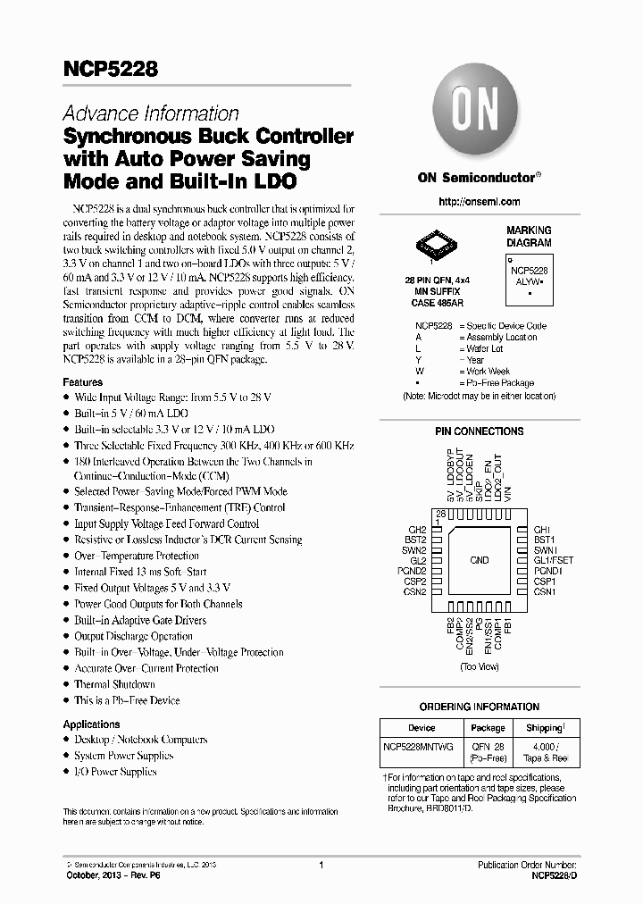 NCP81038MNTWG_7150996.PDF Datasheet Download --- IC-ON-LINE