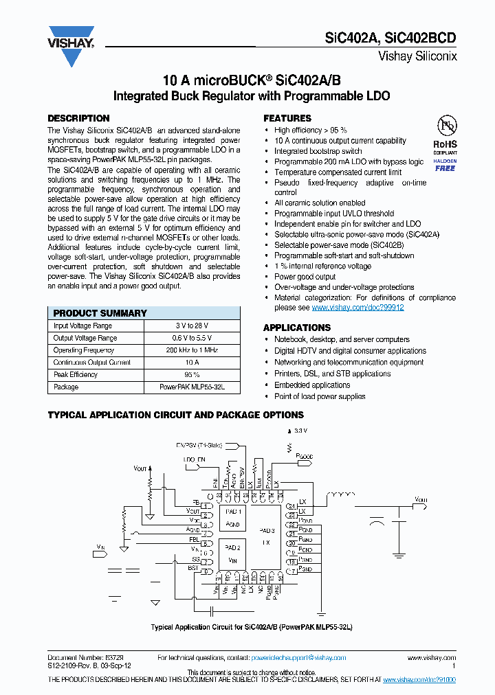 SIC402A_7247681.PDF Datasheet Download --- IC-ON-LINE