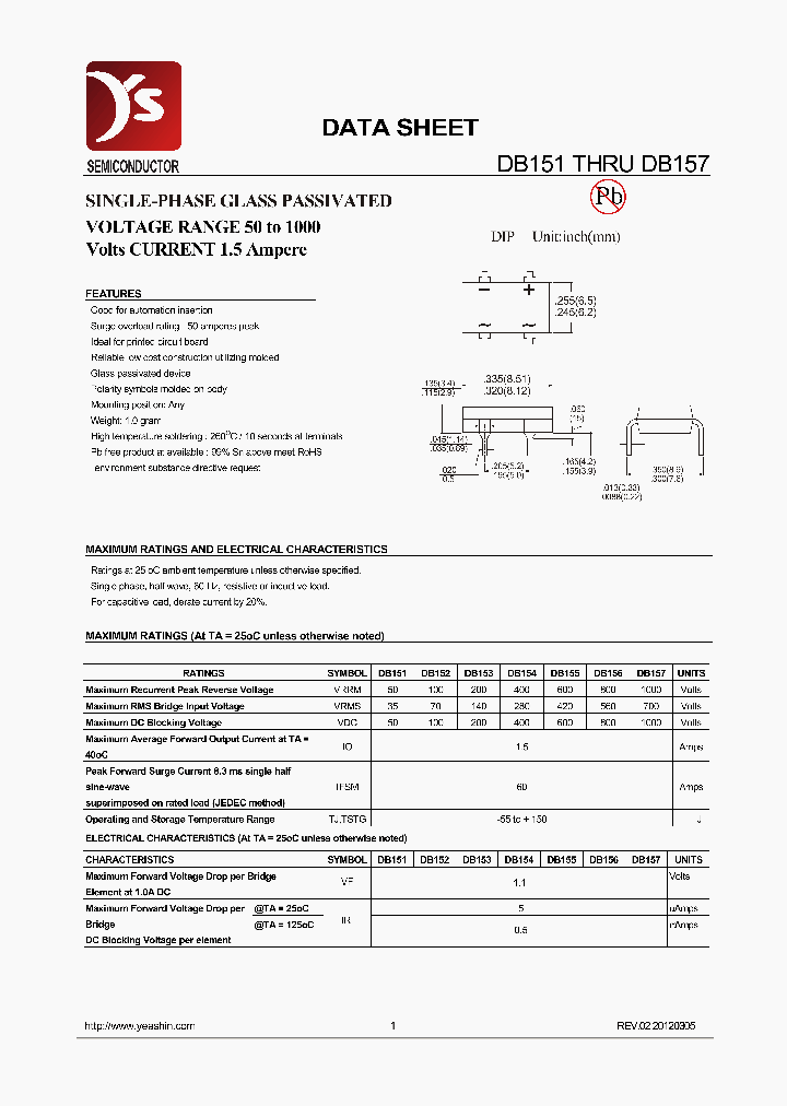 DB152_7255927.PDF Datasheet Download --- IC-ON-LINE