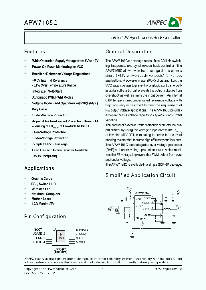 APW7165C_7264706.PDF Datasheet Download --- IC-ON-LINE