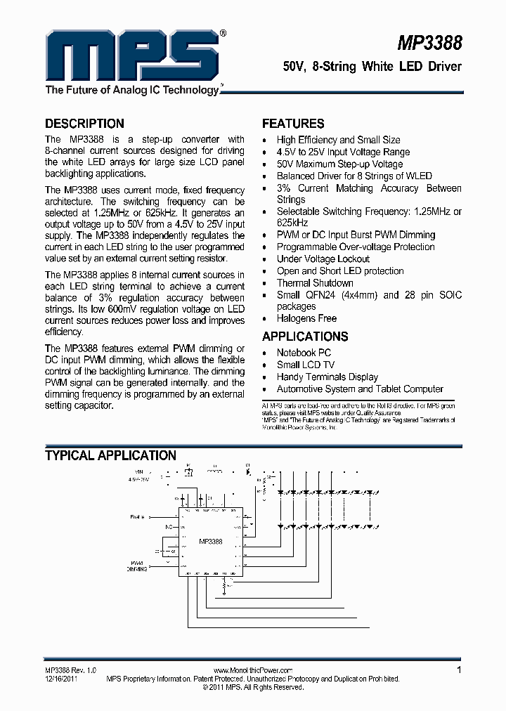 MP3388_7390329.PDF Datasheet Download --- IC-ON-LINE