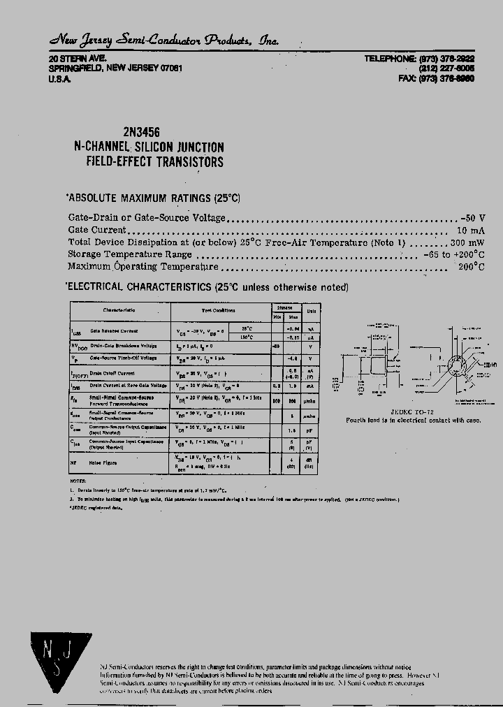 2N3456_7485035.PDF Datasheet Download --- IC-ON-LINE