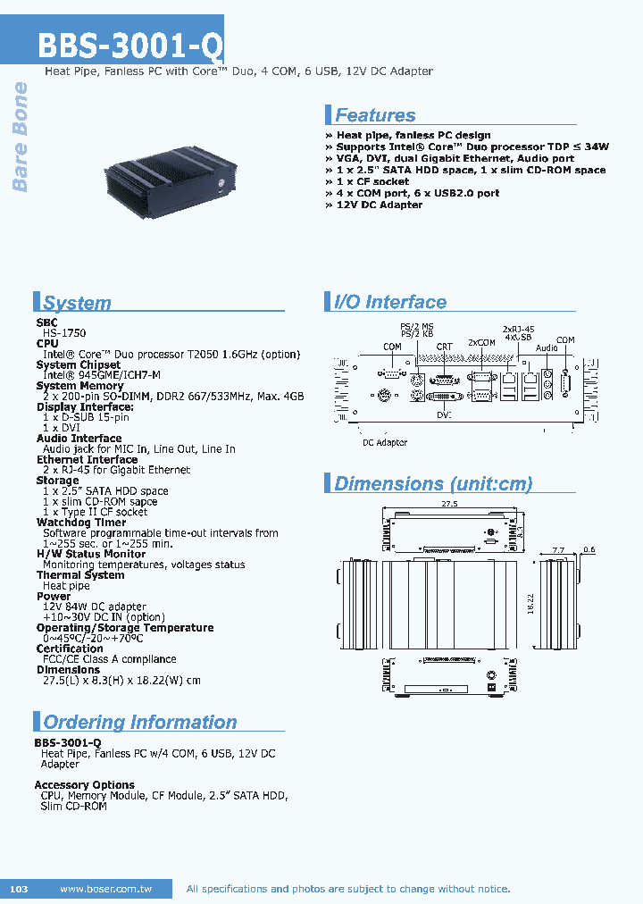BBS-3001-Q_7506788.PDF Datasheet Download --- IC-ON-LINE