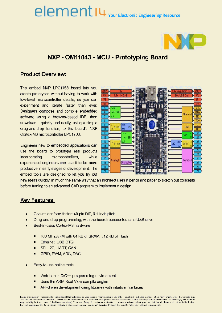 LPC1768FBD100_7510308.PDF Datasheet Download --- IC-ON-LINE