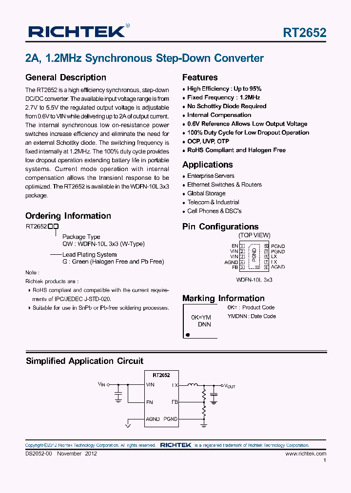 RT2652_7569884.PDF Datasheet Download --- IC-ON-LINE